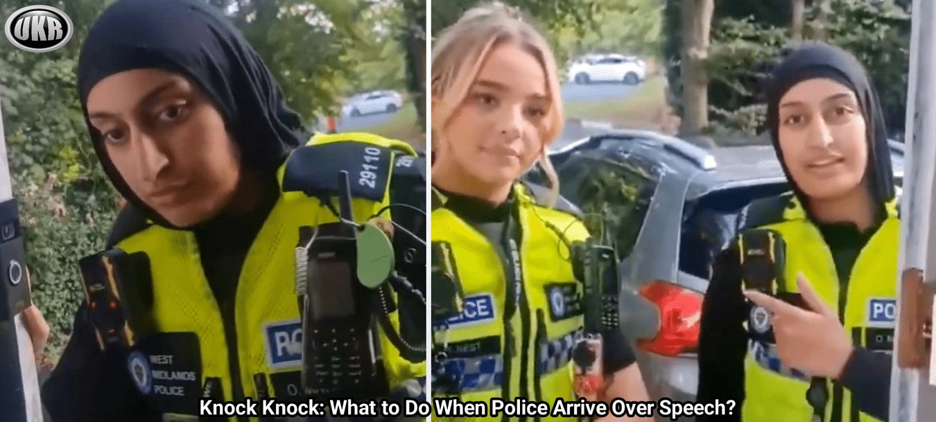 Knock Knock: What to Do When Police Arrive Over Speech? | UK Reloaded
